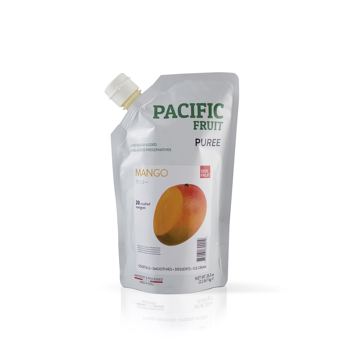 Purés temperatura ambiente sin azúcares añadidos Mango – Pacific Fruit